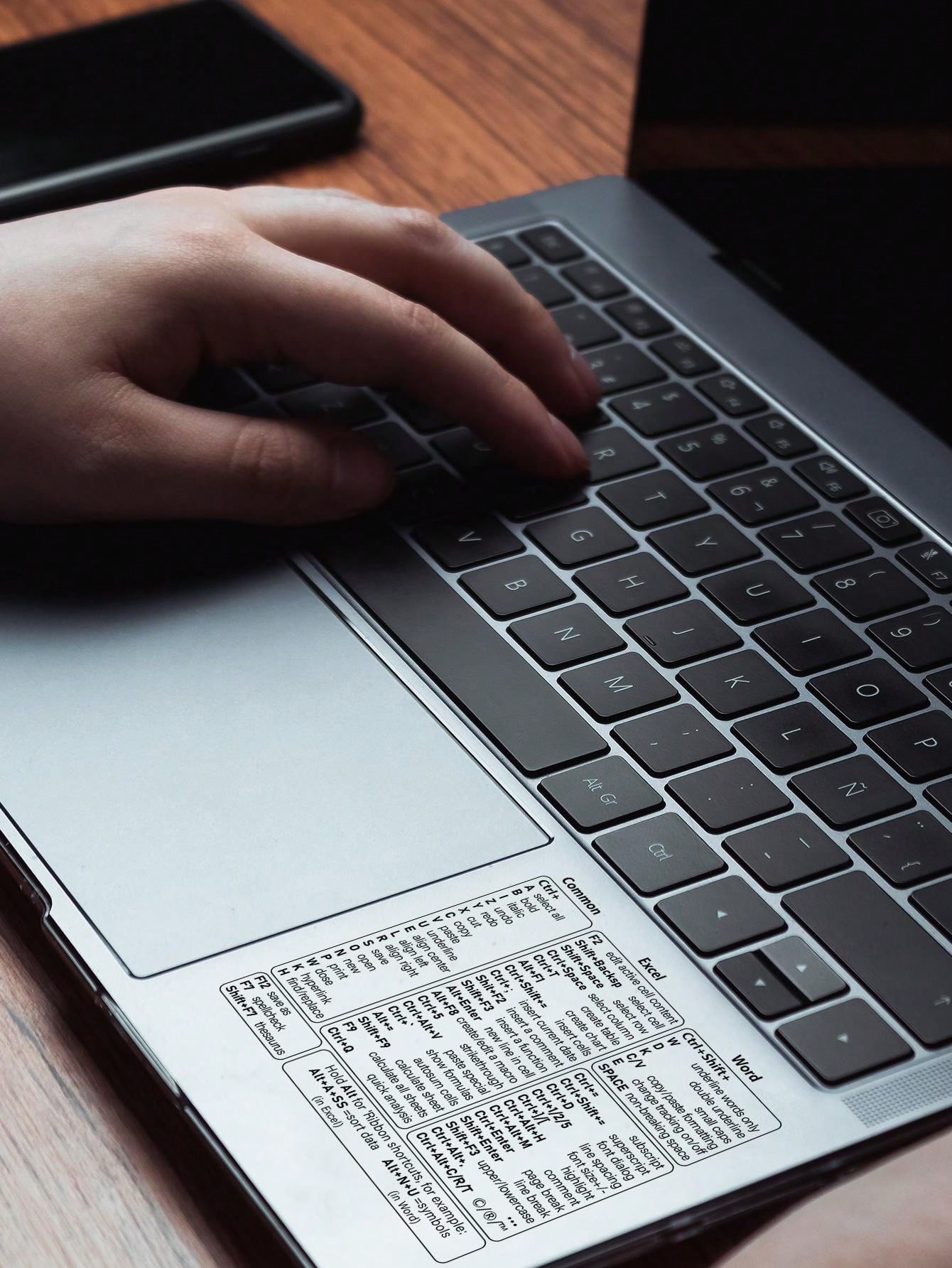 1sheet Shortcut Key Pattern Laptop Protective Sticker, Keyboard ...