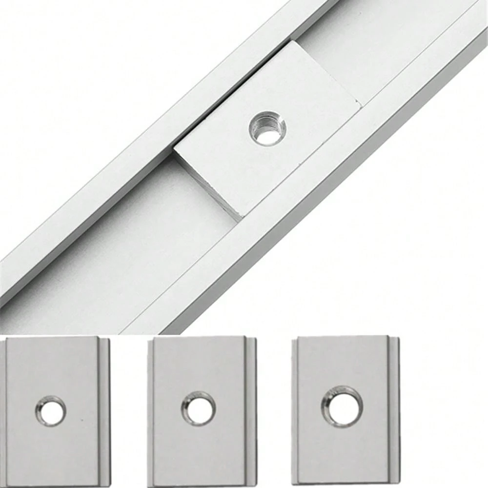 One Piece Silver Workbench M6/M8 T Slot Nut Bolts T-track Slider ...