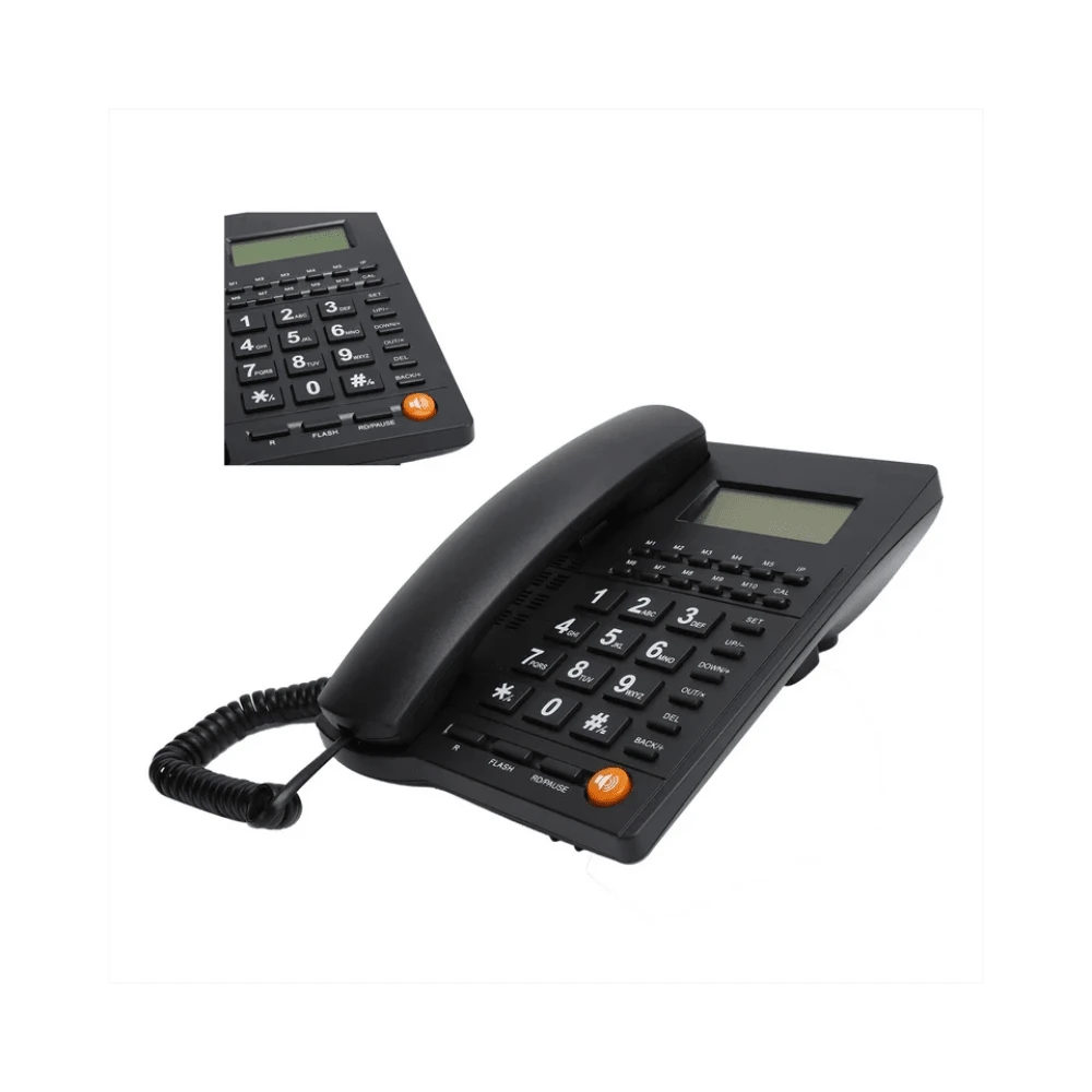 Large Button Corded Desktop Landline Telephone For Family Office And ...