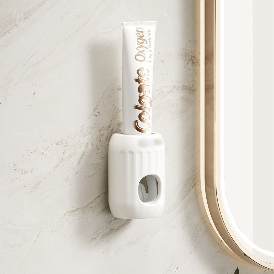 HIKE Automatic bathroom wall mounted automatic extrusion toothpaste ...