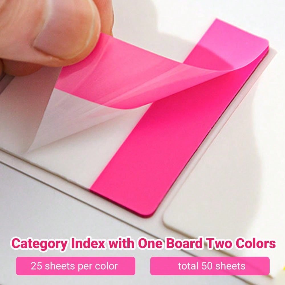 Index Tabs - Purple-blue Color - 50 Stickers, Self-adhesive Colorful ...