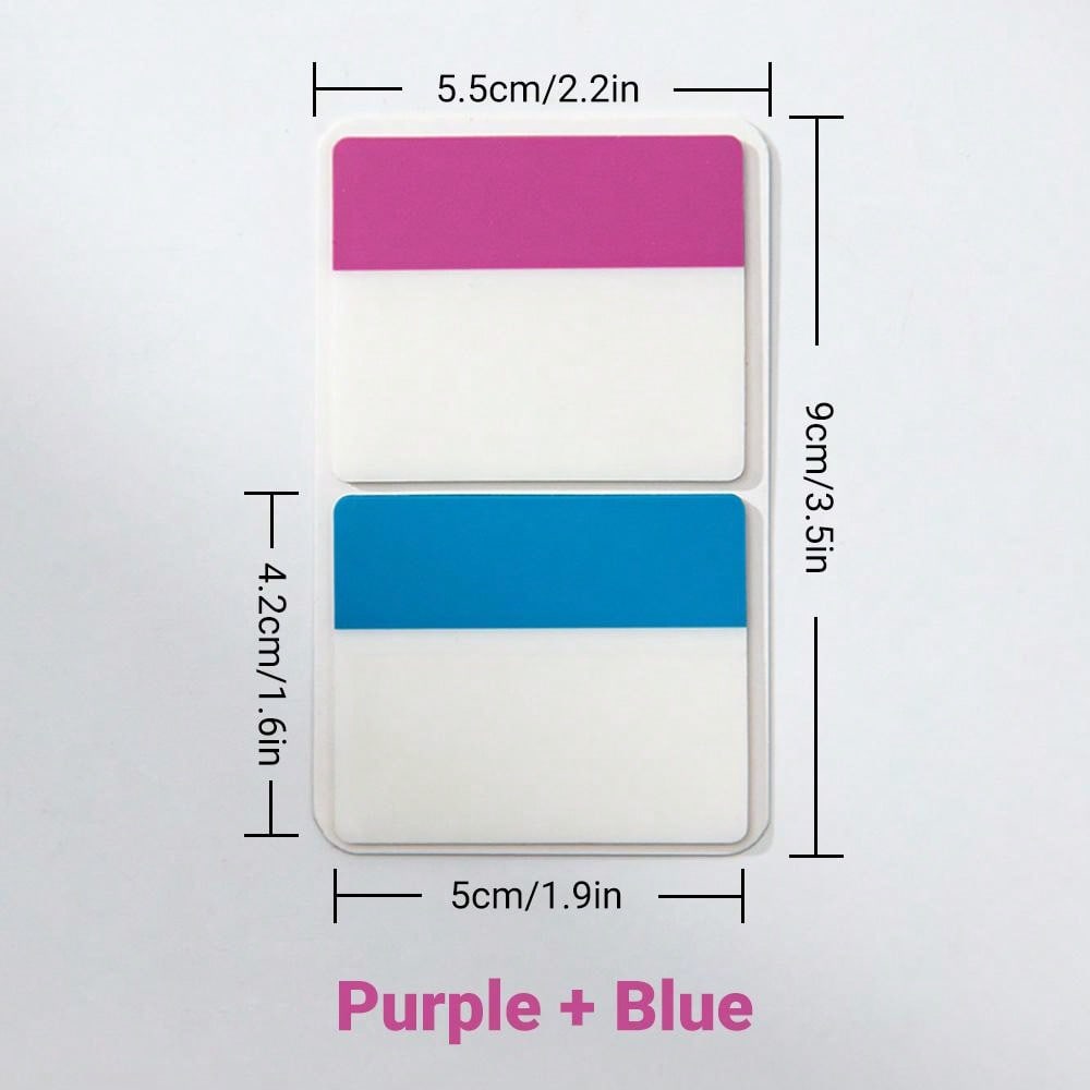 Index Tabs - Purple-blue Color - 50 Stickers, Self-adhesive Colorful ...
