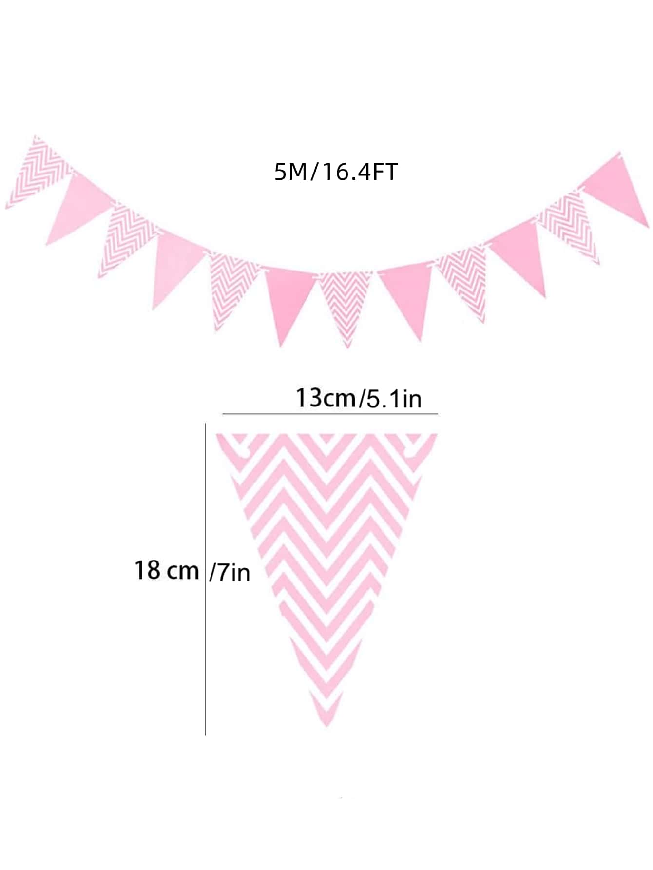 Decorative Triangle Flags, Birthday Party Paper Banner, Festival Party ...