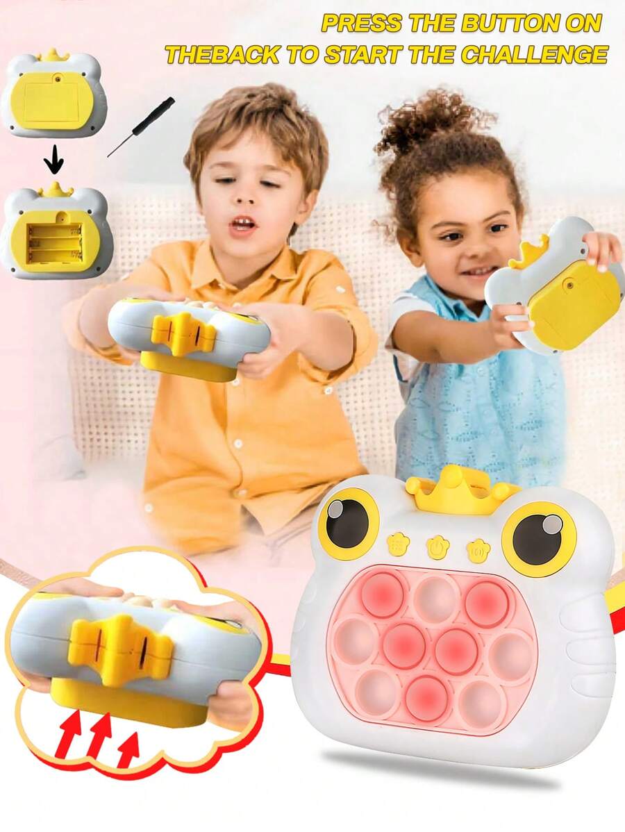Pop Fidget Toys Handheld Game For Kids, Push Bubble Light Up Sensory ...