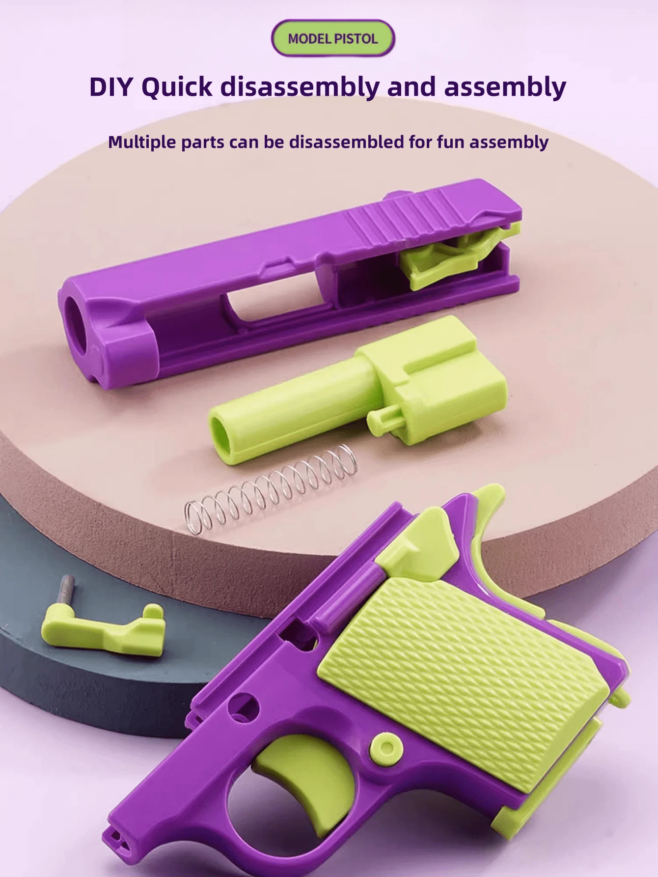 Purple Detachable Carrot Gun Blowing Anti-stress Mini Carrot Gun - Non ...