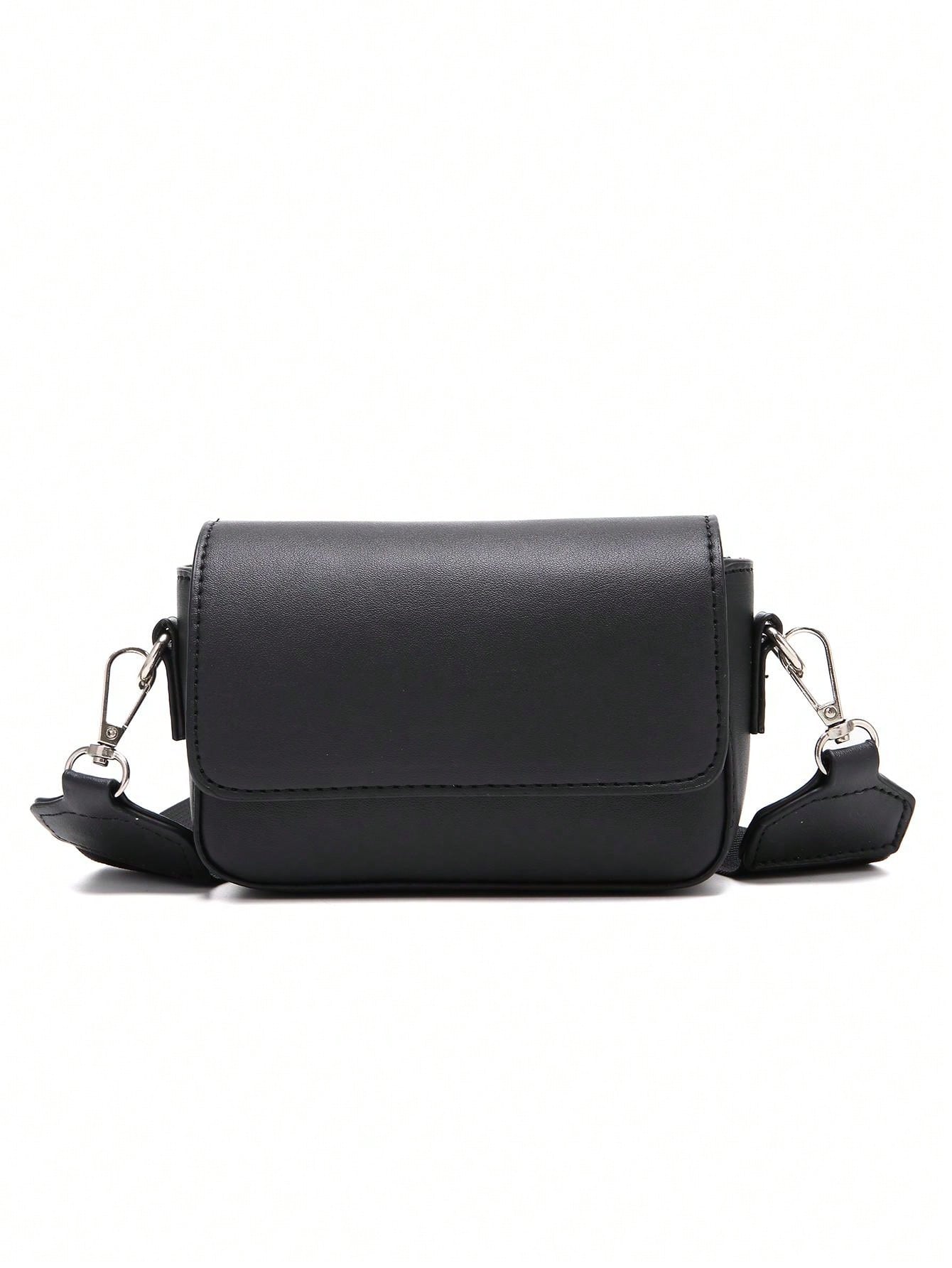 Mini Minimalist Square Bag Flap Black Elegant | SHEIN USA
