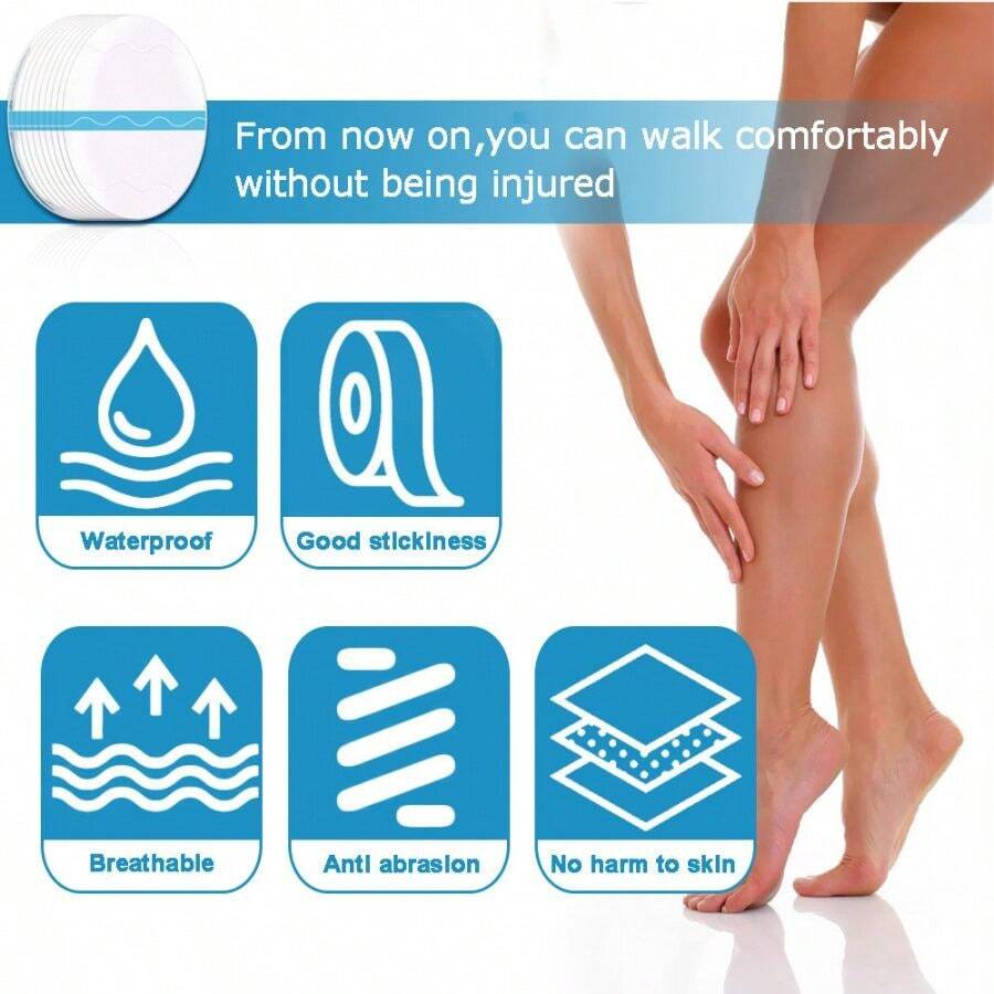 10pcs Invisible Transparent Adhesive High Elasticity Leg, Knee And Calf ...