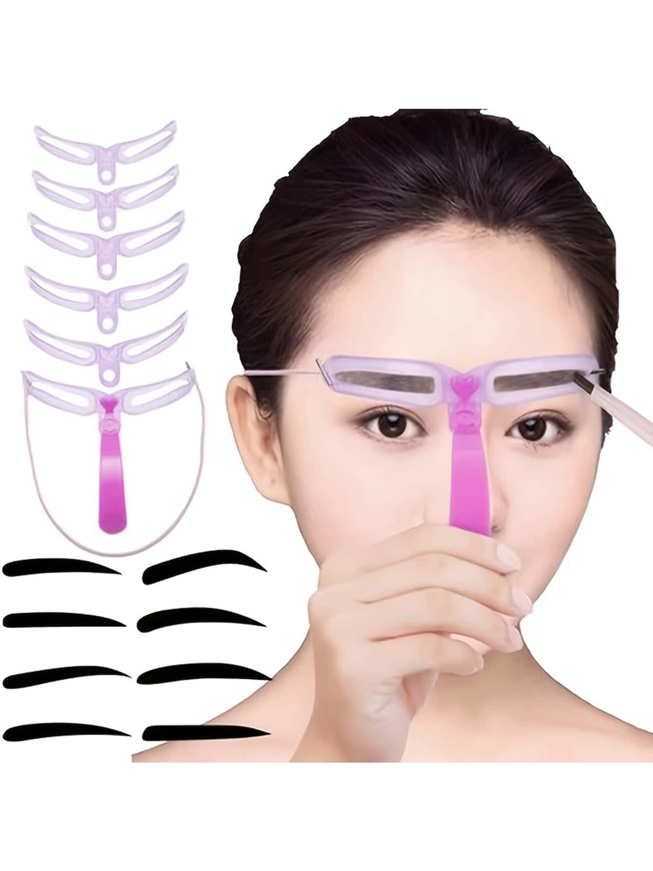 Eyebrow Shaping Template Helper Kit Grooming Card Eyebrow Defining ...