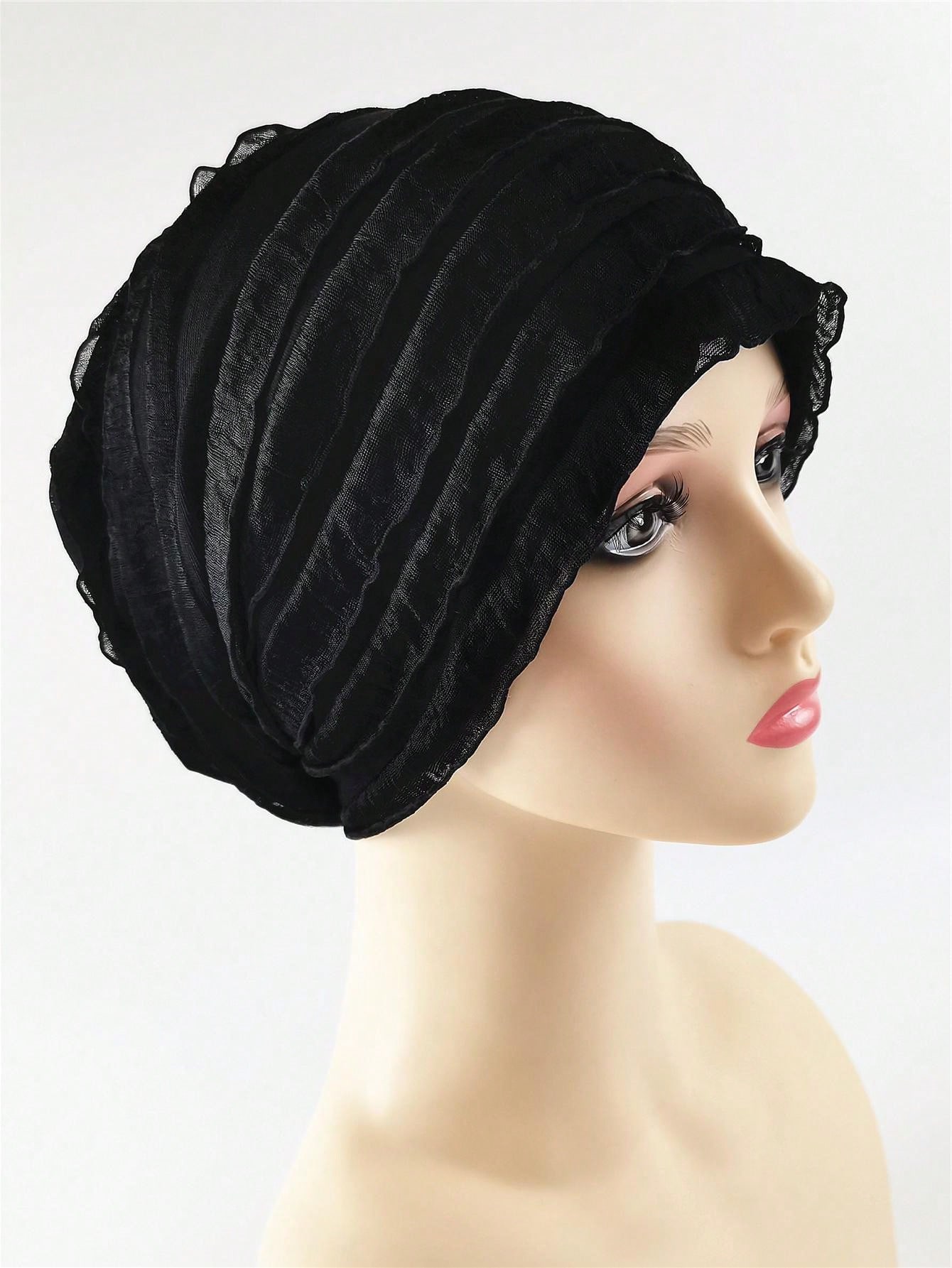 Super Stretchy Casual Headband Cap, Fashionable Turban Hat For Hipsters ...
