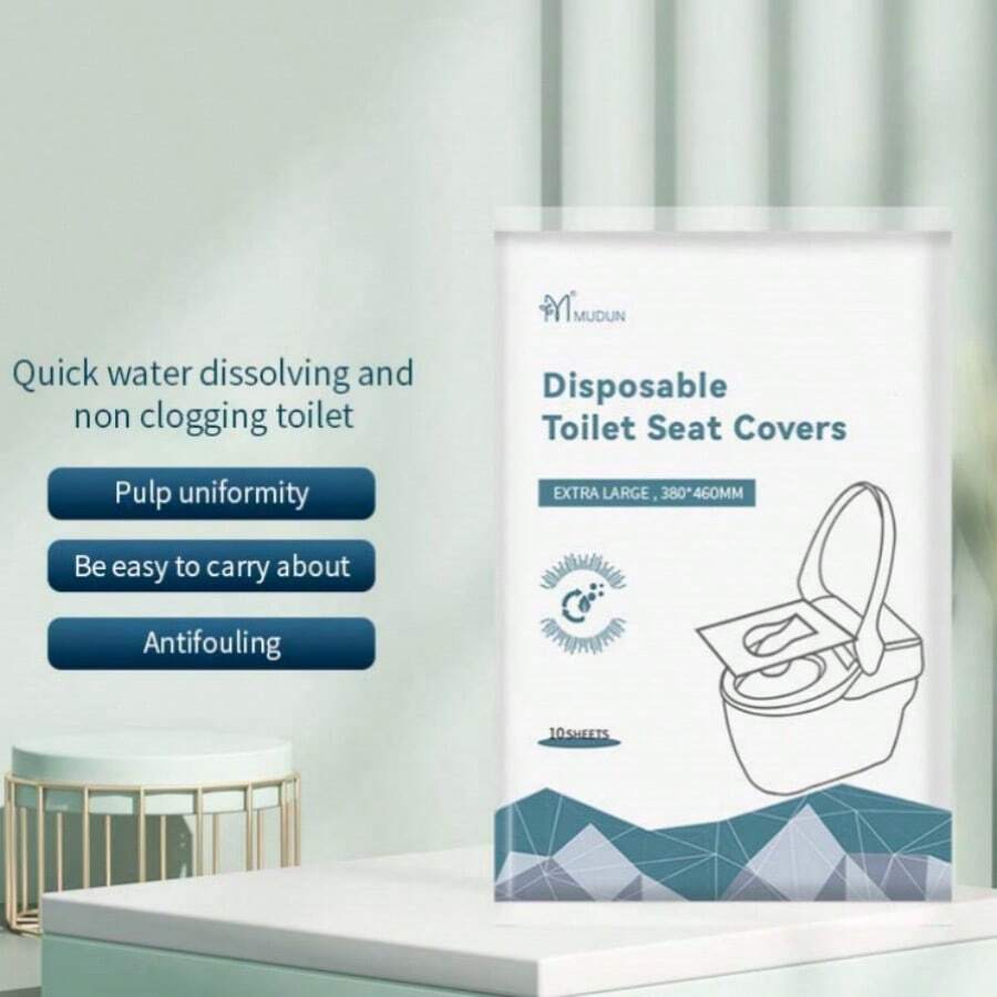 Disposable Toilet Seat Cover Paper, Soluble Travel Toilet Paper For ...