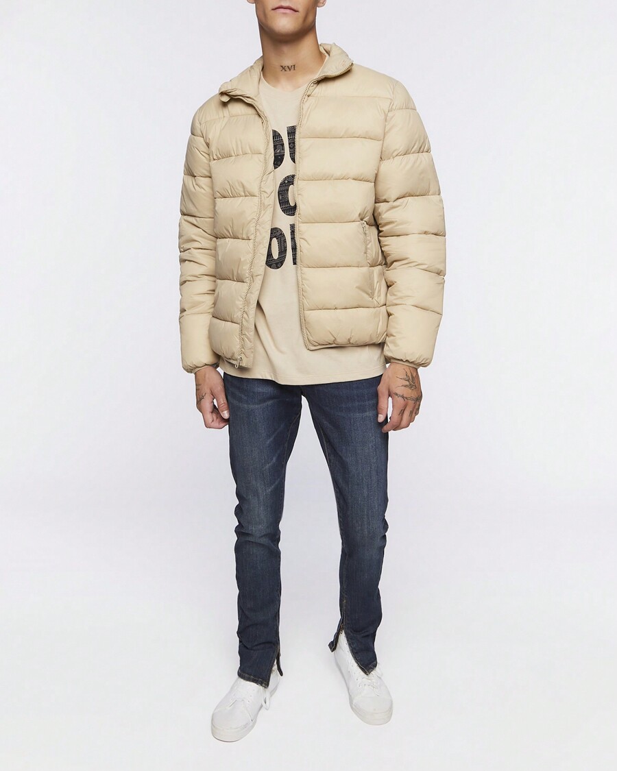 Forever 21 Zip-Up Puffer Jacket | SHEIN USA