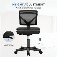 Sweetcrispy Sweetcrispy Home Office Desk Chair Ergonomic Armless ...