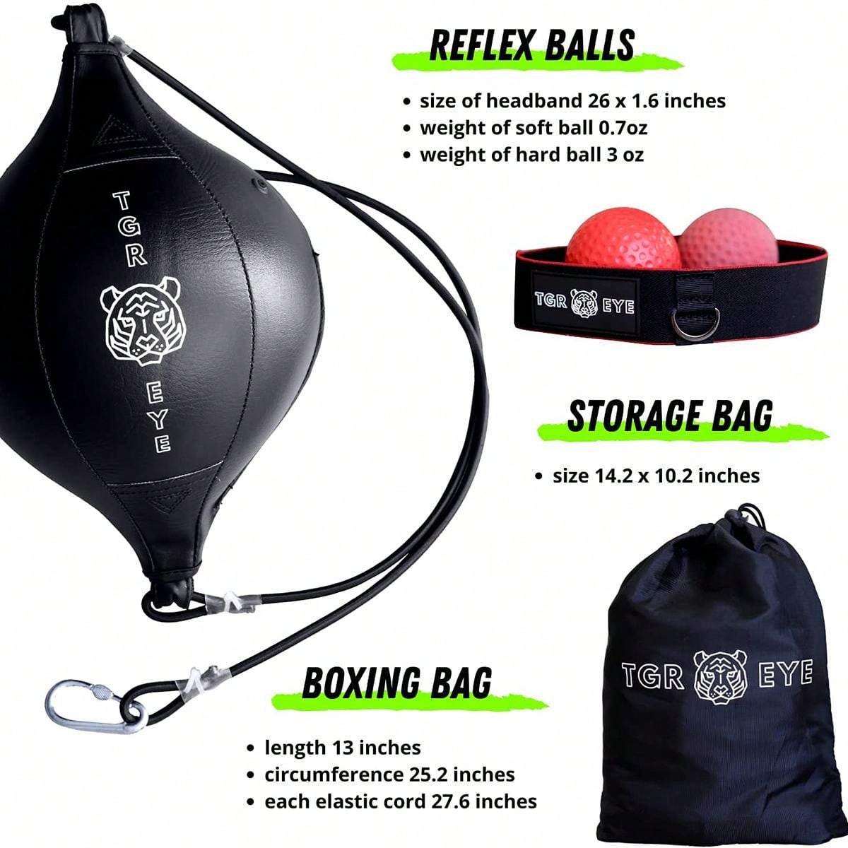 Set di sacchi veloci per allenamento speed boxing, con sfera veloce e palla riflessa, inclusa la ...