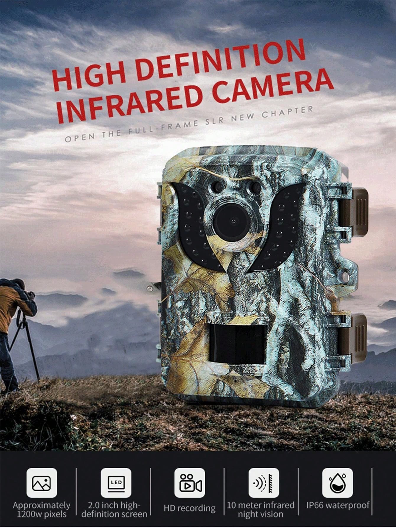 Hunting Trail Camera 1080p Infrared Night Vision Motion Activated ...