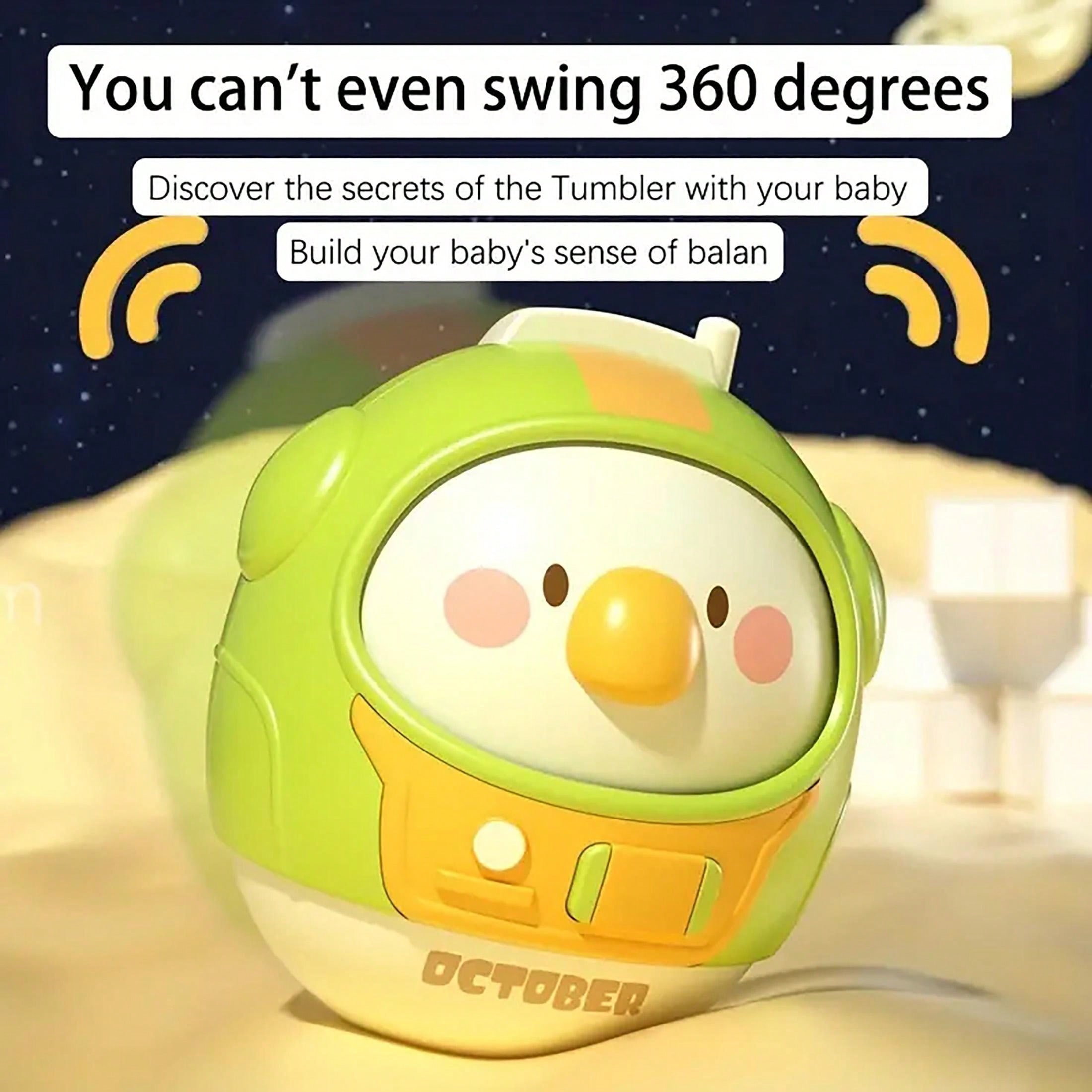 1pc Boxed Baby Roly-poly Toy, Educational Toy For Lifting Head Training ...