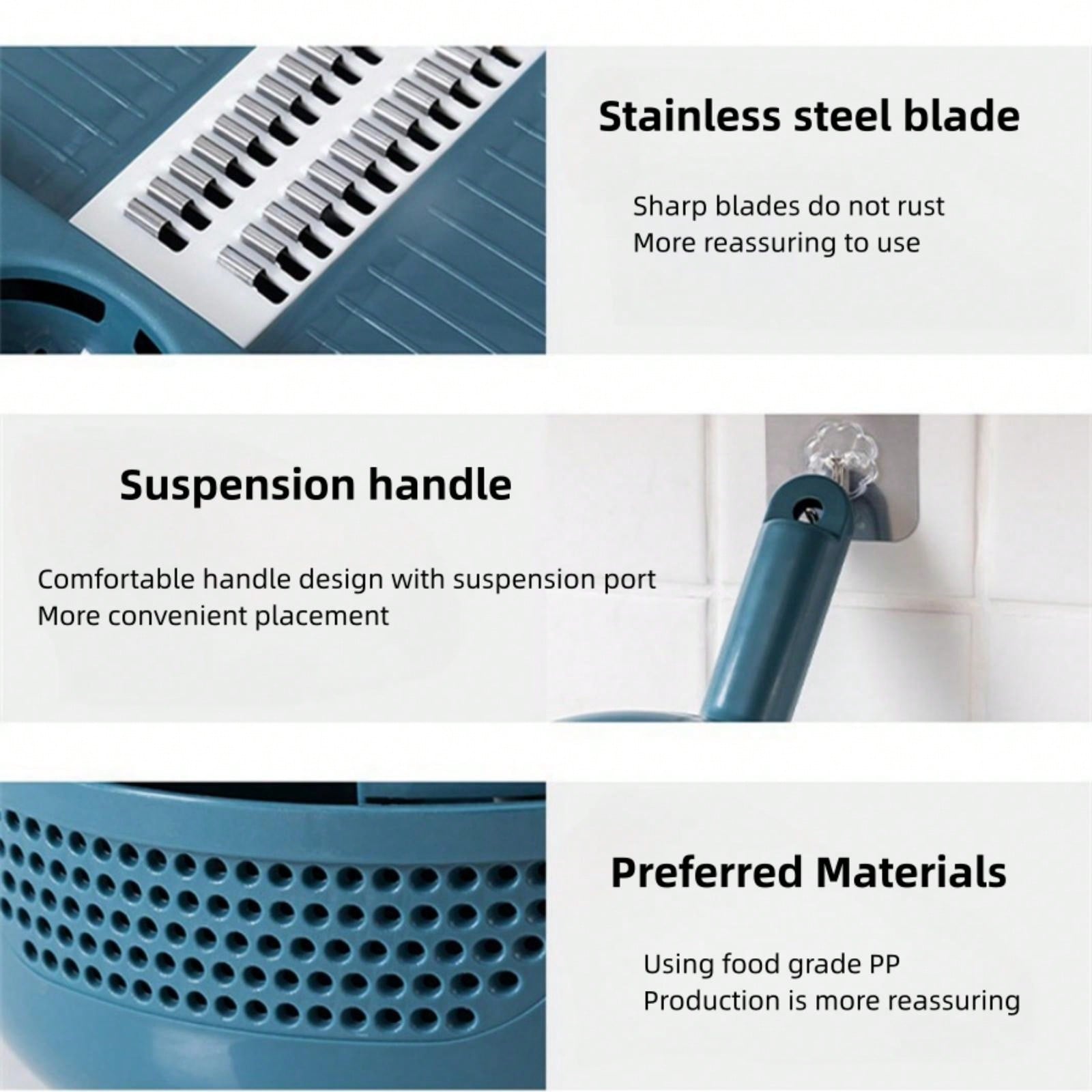 Set Of Multifunctional Slice & Shred Tools For Home Use - Can Be Used ...