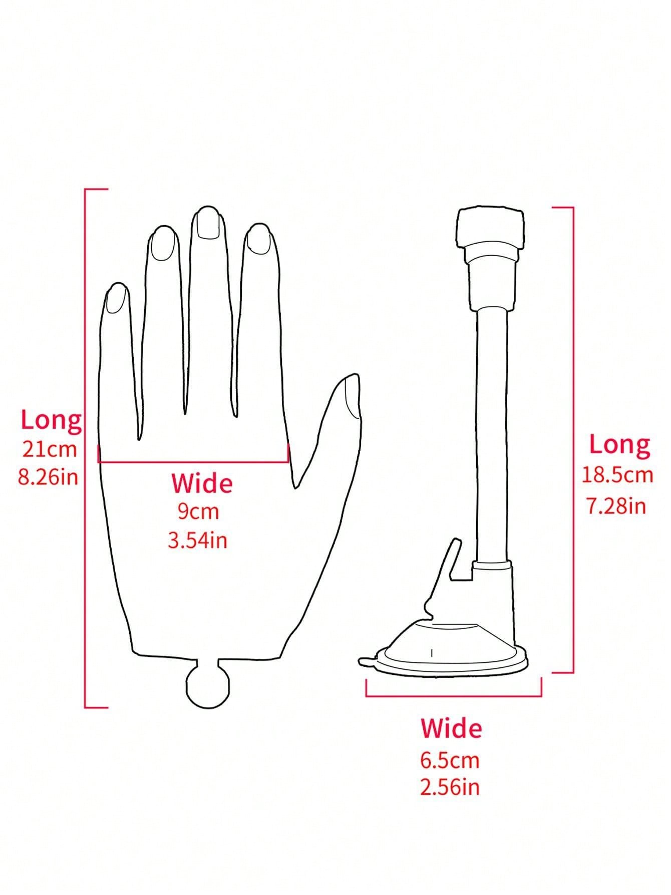 1 Piece Left Hand #3 Nail Training Fake Hand For Acrylic Nails Silicone ...