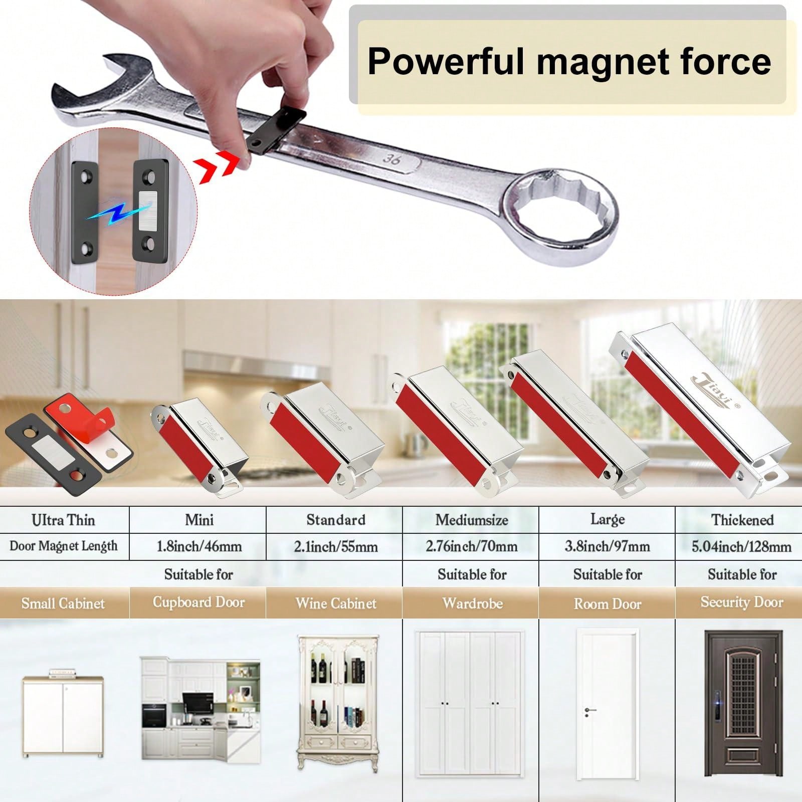 4-piece cabinet magnetic lock Jiayi 4-piece ultra-thin cabinet door ...