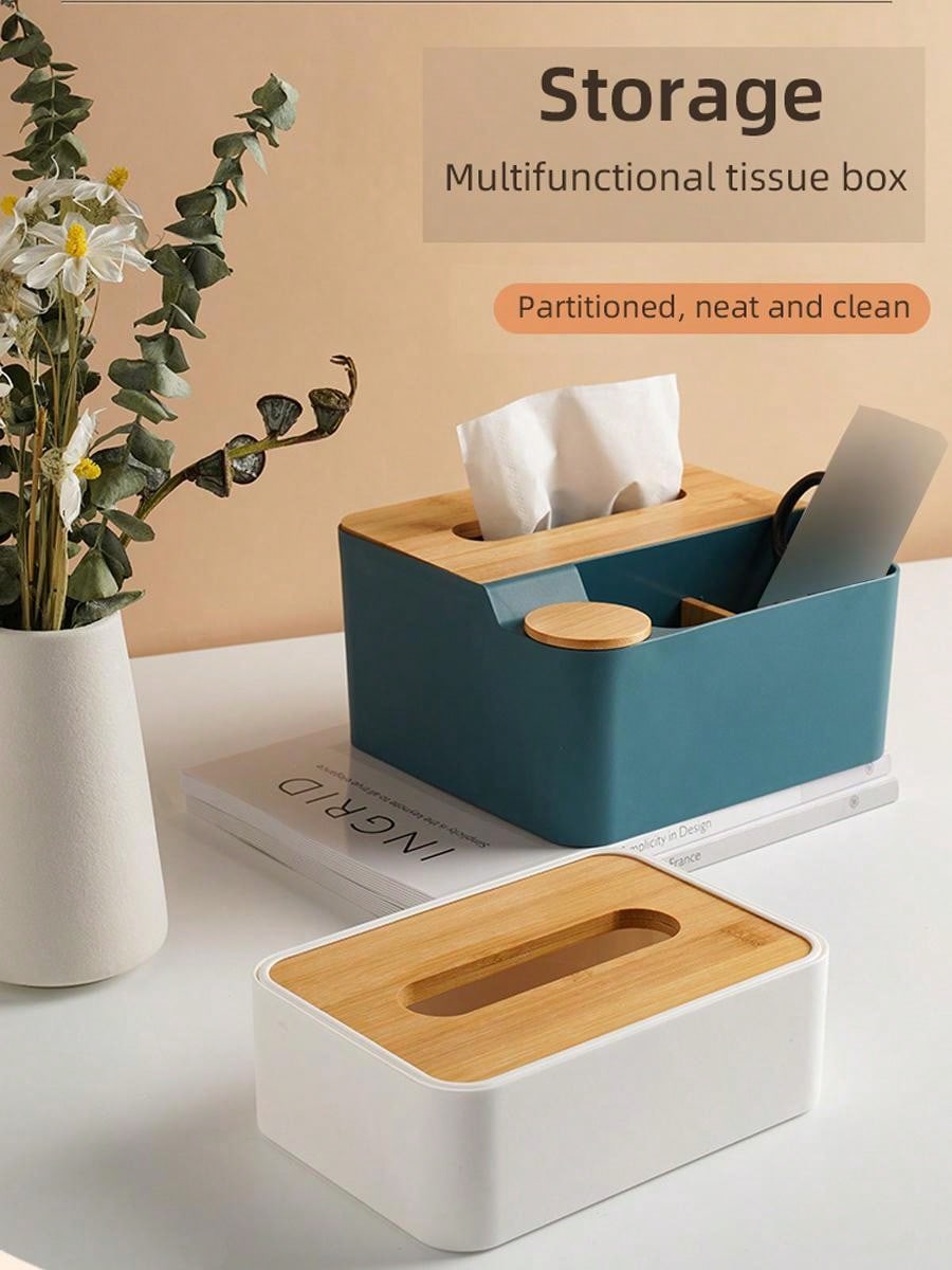 Modern Simple Multi-functional Wooden Tissue Box Cover For Home Office ...