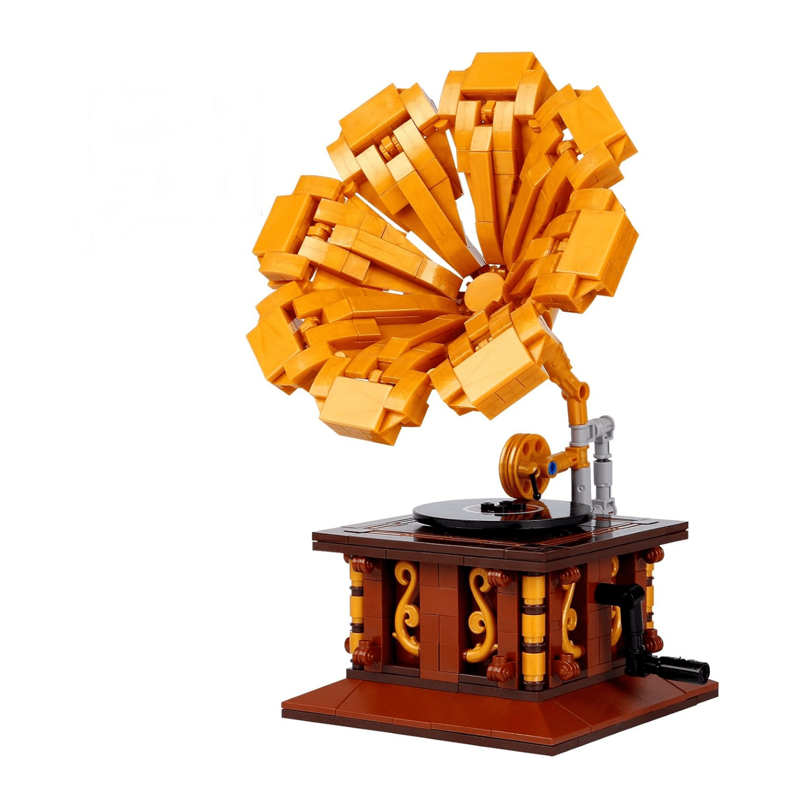 Retro Record Player 1 Set Abs Building Blocks Classic Nostalgic Record ...