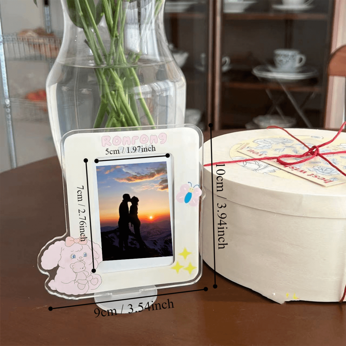 Cute Tulip Rabbit Polyresin Photo Frame For 3 Inch Polaroid Photo ...