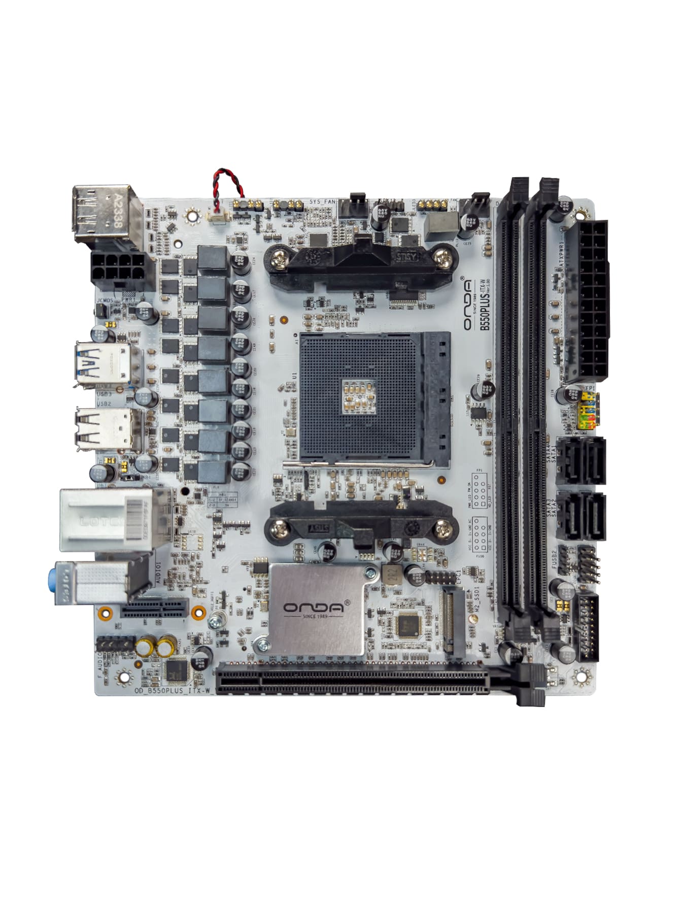 B550PLUS-ITX-W Motherboard AMD AM4 Zen 3, DDR4, PCIe 4.0, 2xM.2,2.5GbE ...