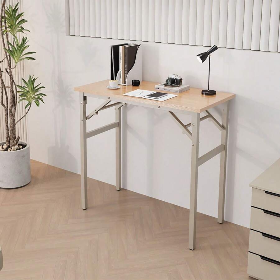 Folding Table Desk 31.5x15.7 inches Computer Workstation No Install ...