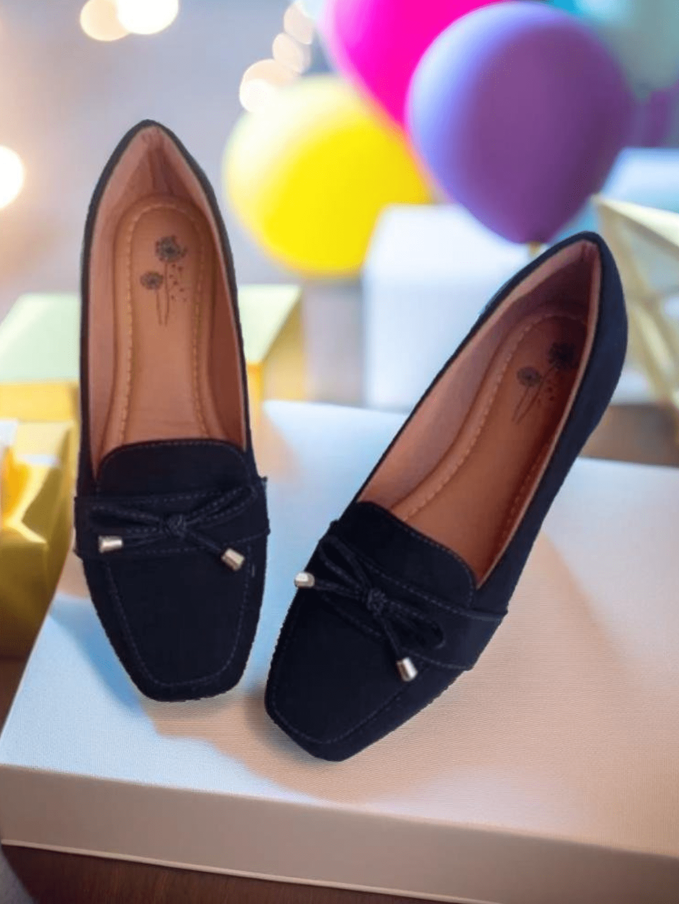 Kit 2 Calcados Feminino Confortavel Onça Franja Mocassim Preta Mulher ...