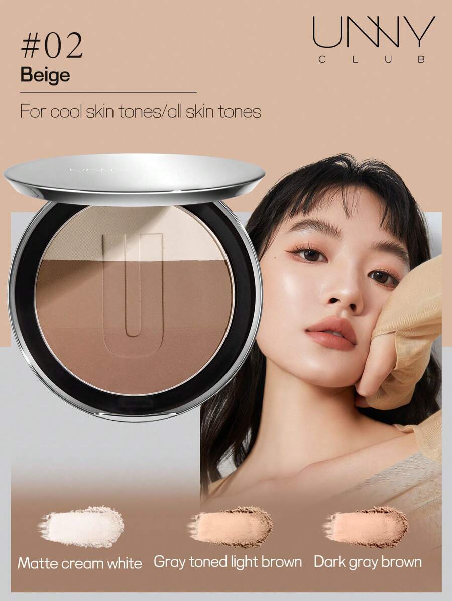 unny club Matte Powder Contour Palette, Light Smooth, Velety Texture ...