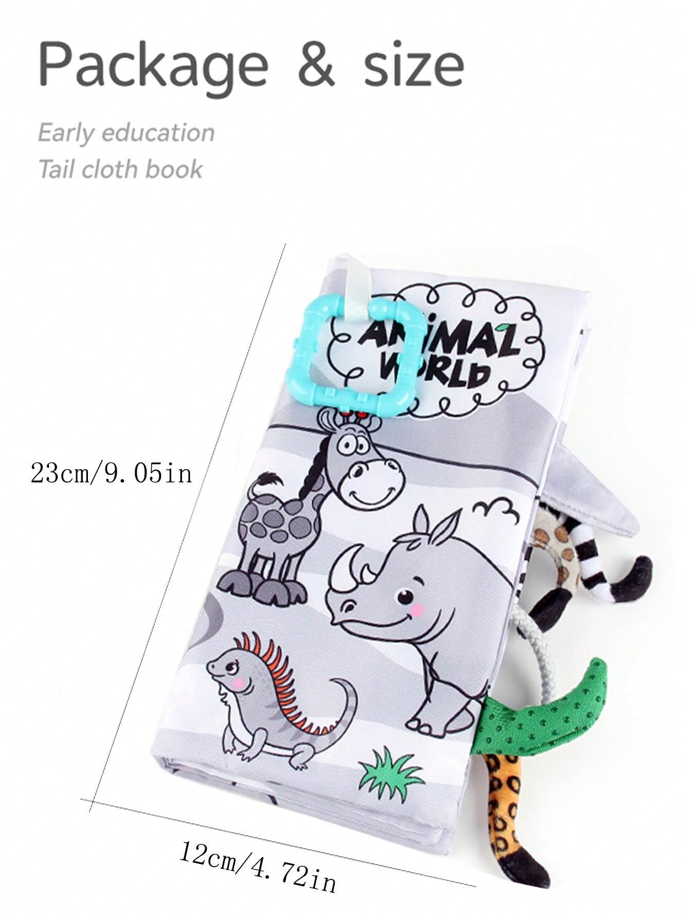 1 Book Cloth Books With Tail Baby Early Learning Educational Cognize ...