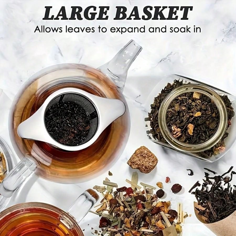 2 Piece Ultra Fine Stainless Steel Coffee Filter Set, Tea Filter with ...