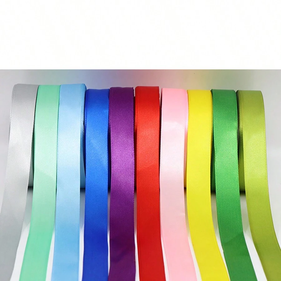 2cm Satin Ribbon, Silk Ribbon, Colorful Ribbon, Polyester Band For Gift ...