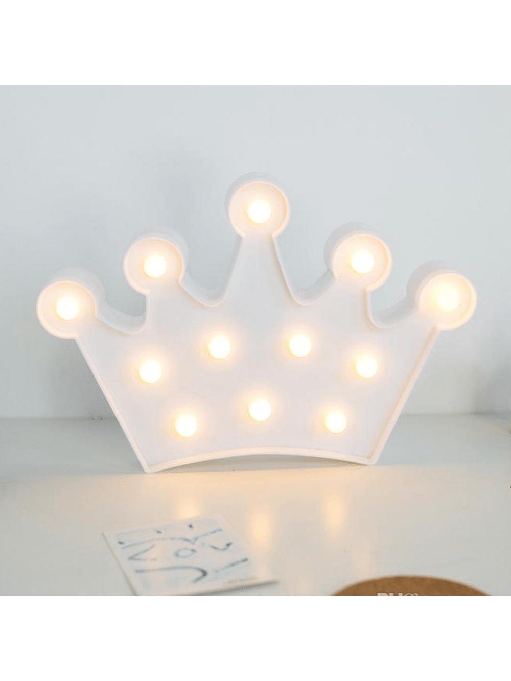 Corona LED Decorativa, lámpara de corona