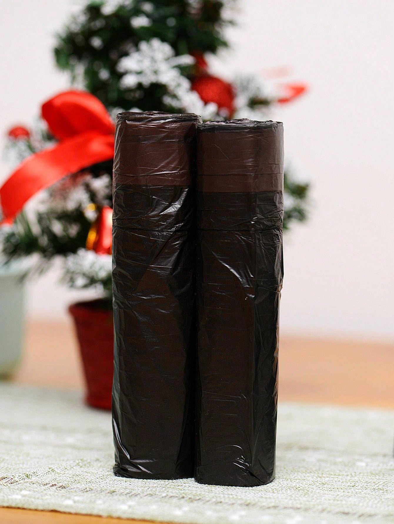 2 Rolls Of Drawstring Garbage Bags For Kitchen, Large & Thick Heavy ...