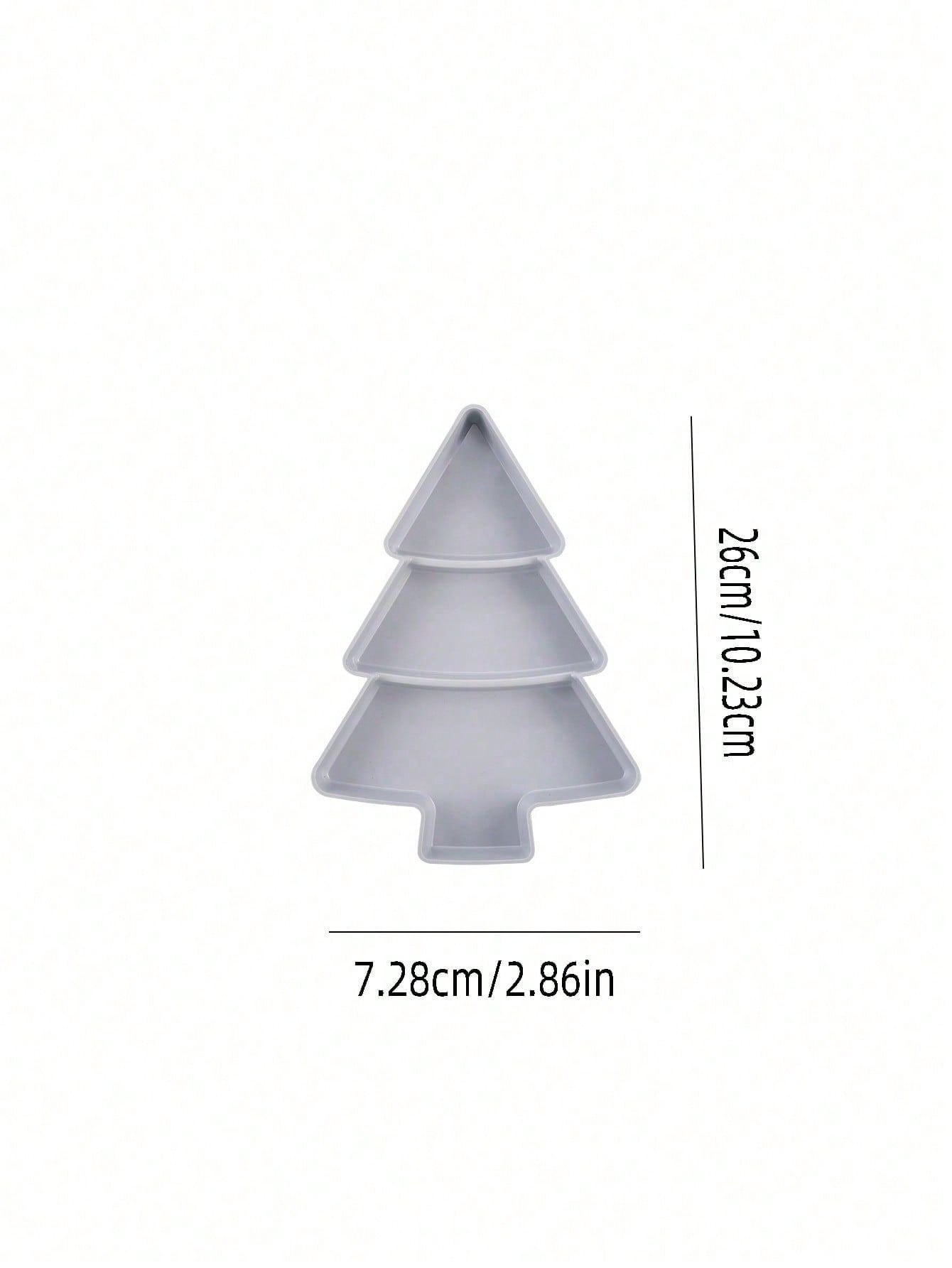 Christmas Tree Shaped Fruit Tray, Light Grey | SHEIN USA