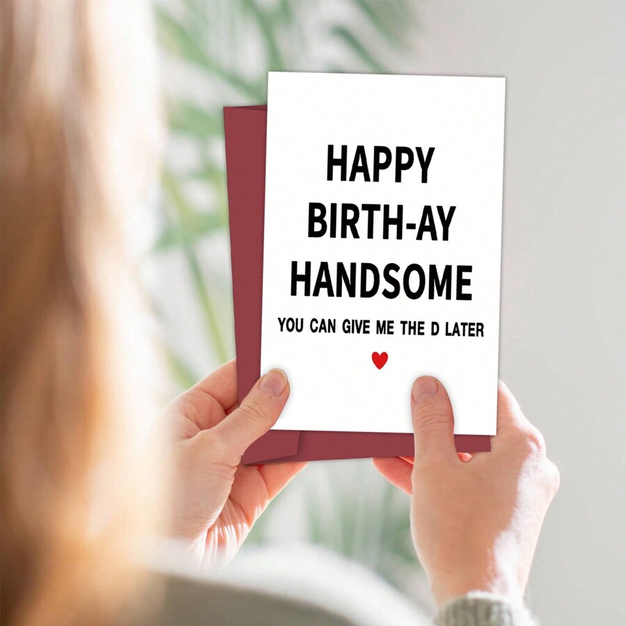 1pc Funny Birthday Card For Friend, Happy Birthday Card For Husband ...