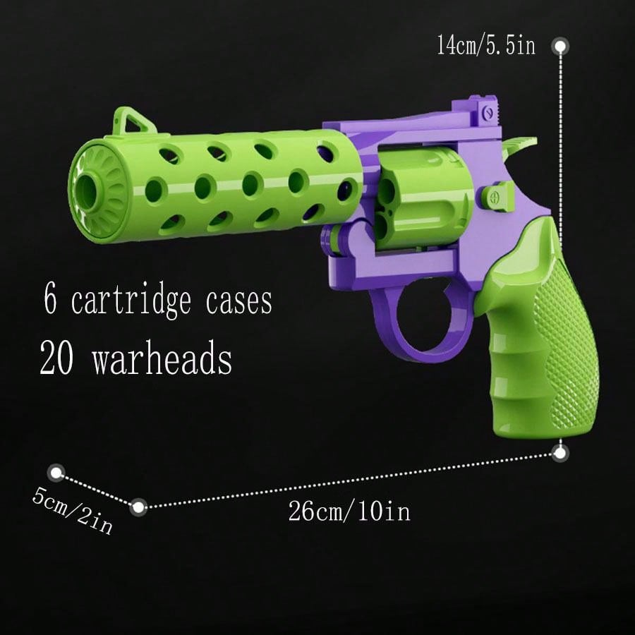 1pc 3d Gravity Revolver & Carrot-shaped Toy Pistol With Shell Ejection ...