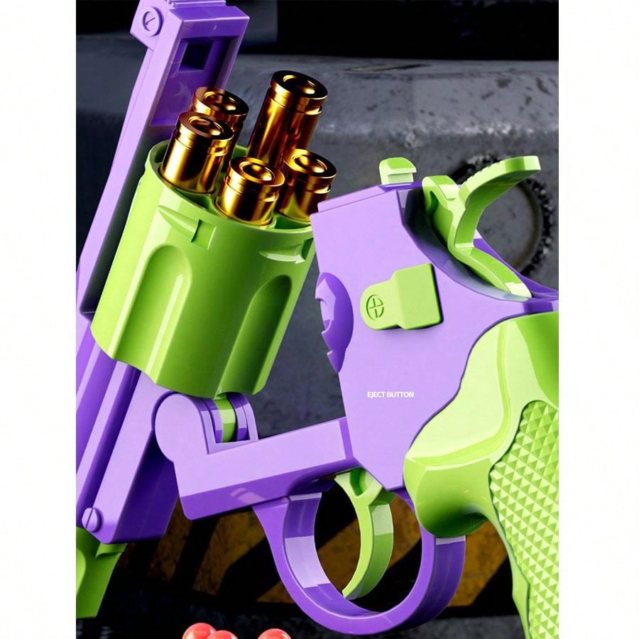 1pc 3d Gravity Revolver & Carrot-shaped Toy Pistol With Shell Ejection ...