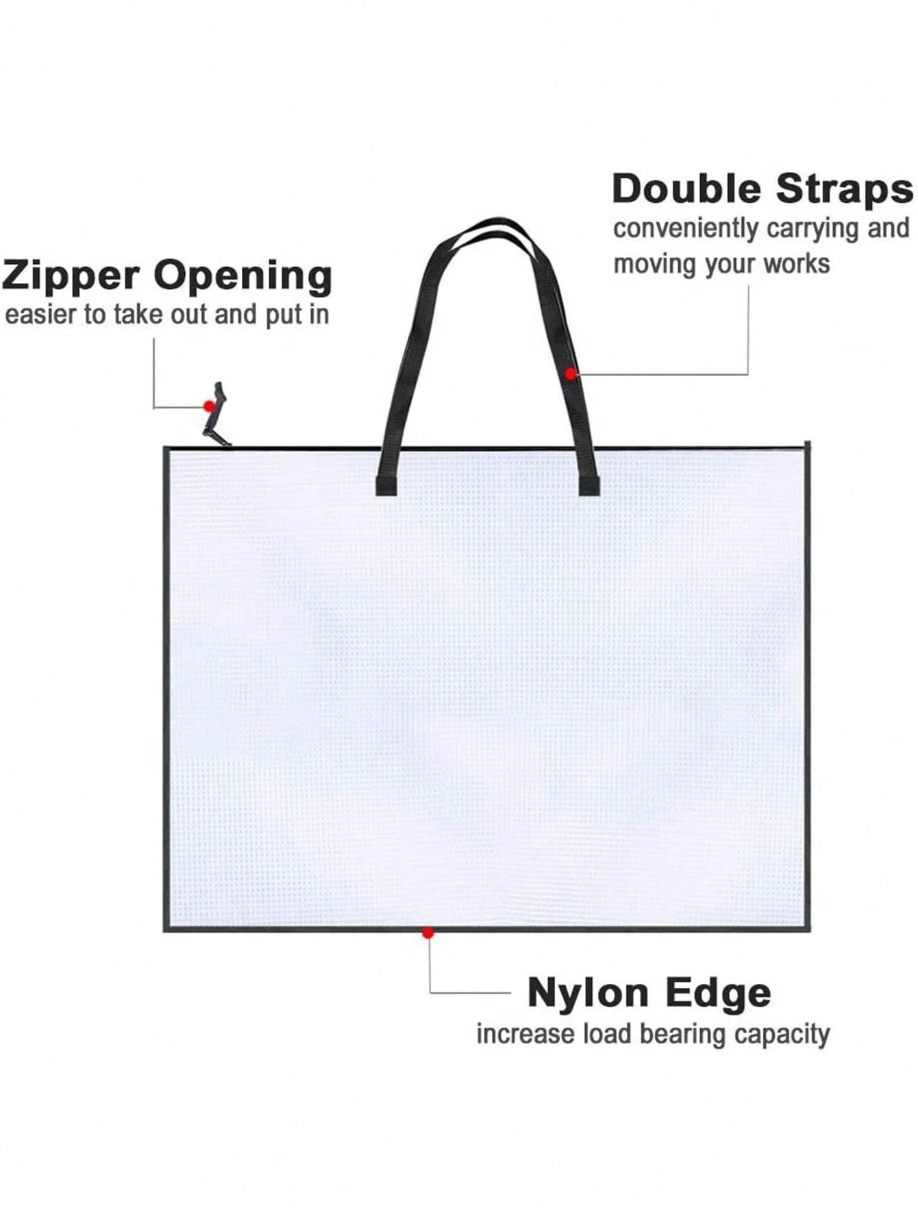 1pc 19x25 Inches Art Portfolio Bags, Portfolio Folder for Artwork ...