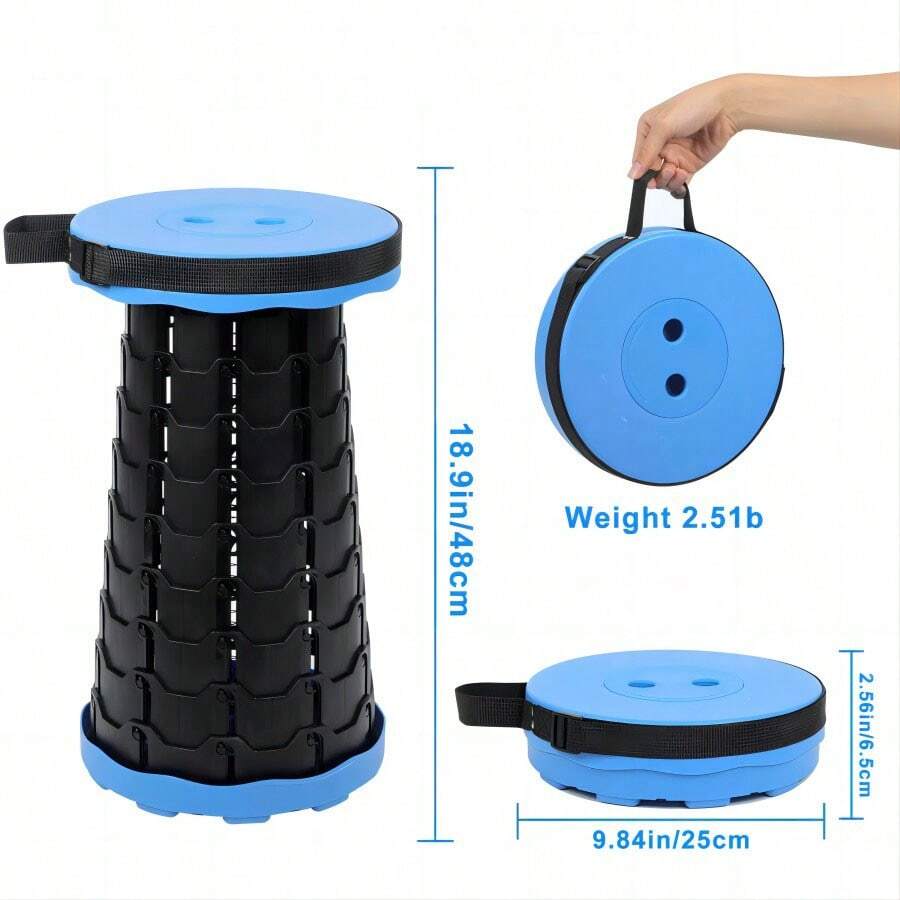 A Foldable Telescopic Stool Portable Retractable Adult Stool, Upgraded ...