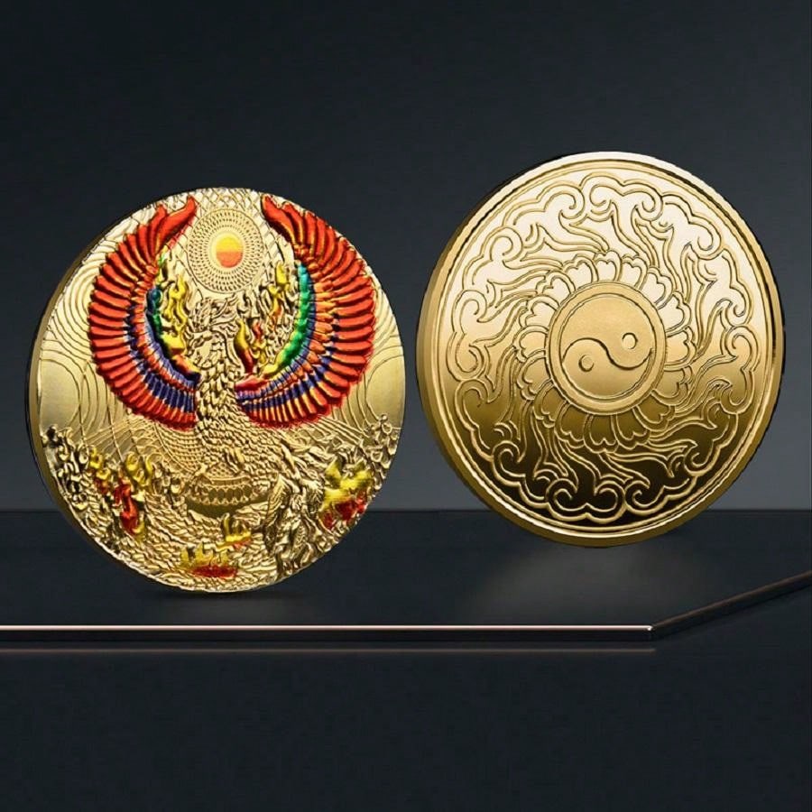 Phoenix Firebird Commemorative Coin, Available In Gold, Silver And ...