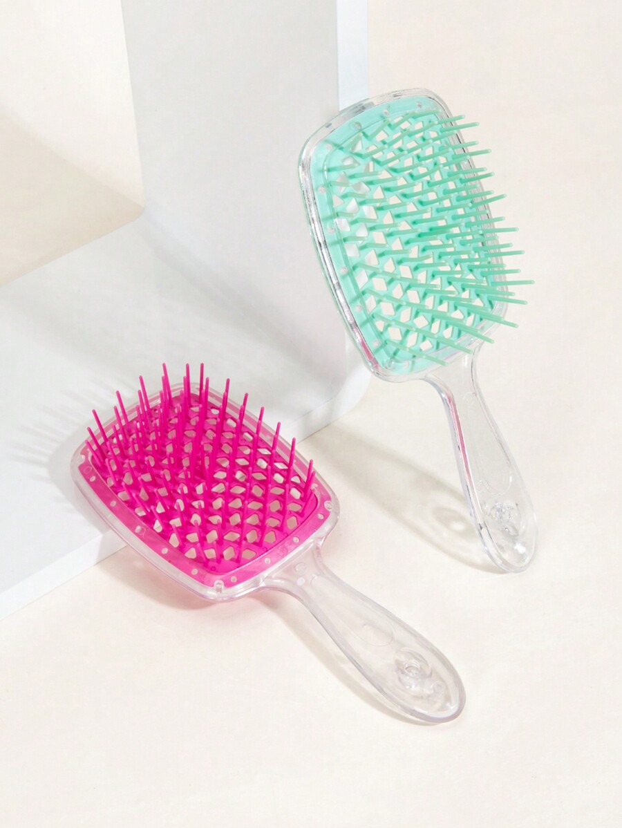 Air Cushion Mesh Comb With Hollow Design For Smooth & Scalp Massage ...