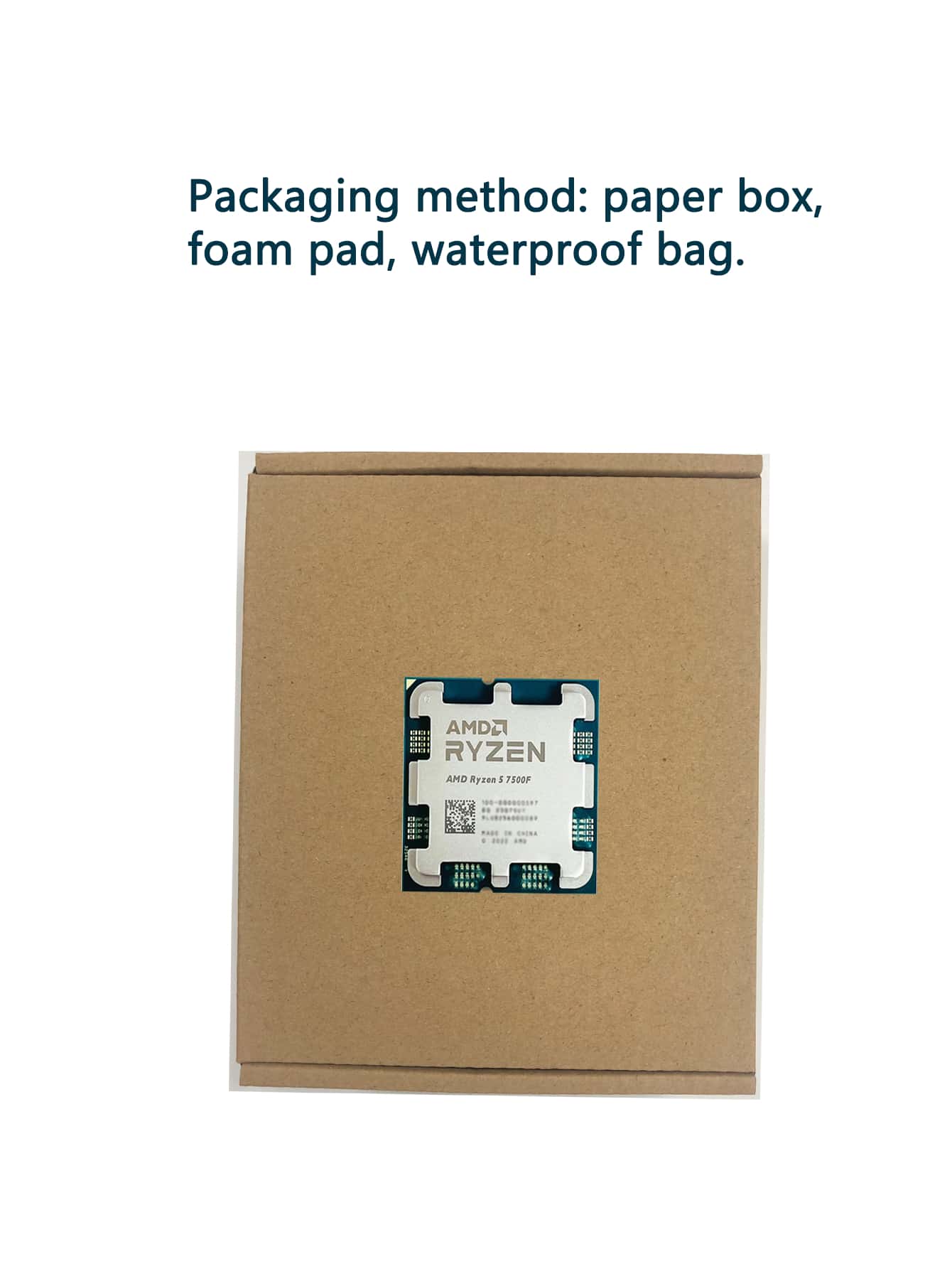 Ryzen 5 7500F 3.7GHz 6-Core 12-Thread CPU Processor 5NM L3=32M Socket LGA AM5 desktop processor ...