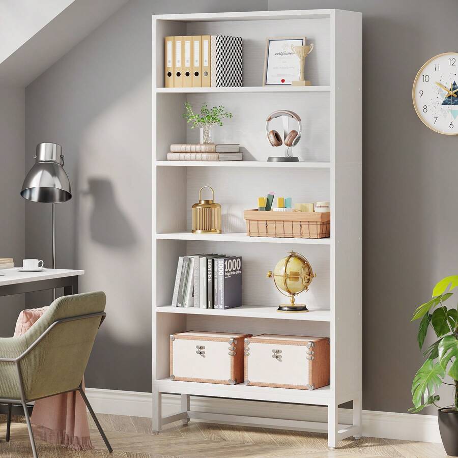 Tribesigns Tribesigns Tall Bookcase and Bookshelf, 70.8” Large ...