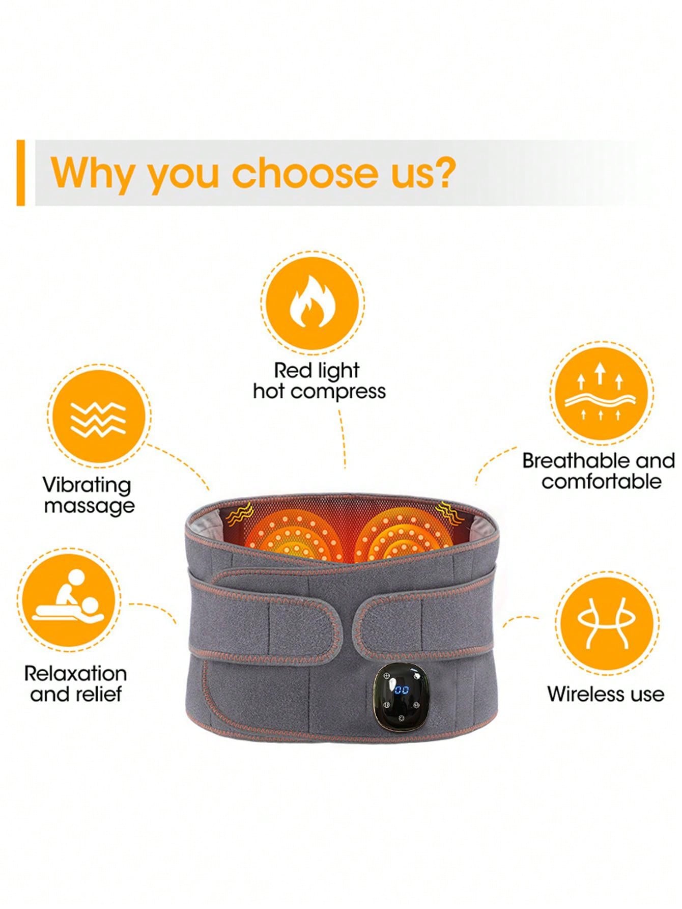 Portable Cordless Heating Pad for Back Electric Heating Belt ...
