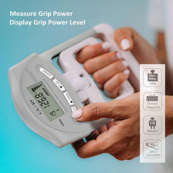 CAMRY Grip Strength Tester, Digital Force Gauge For Handheld ...