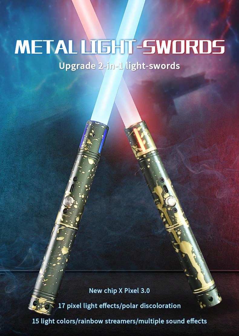 15 Colors Aluminum Alloy Pixelated Light Sword With Rainbow Led Strip ...