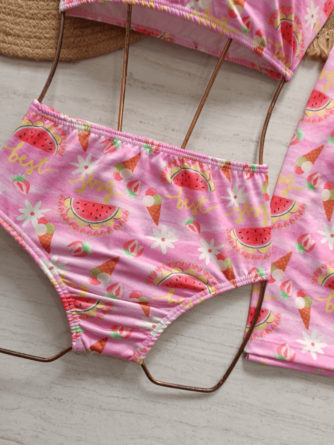 Biquini + Kimono Moda Praia Saida de Praia Infantil Menina Mini Diva ...