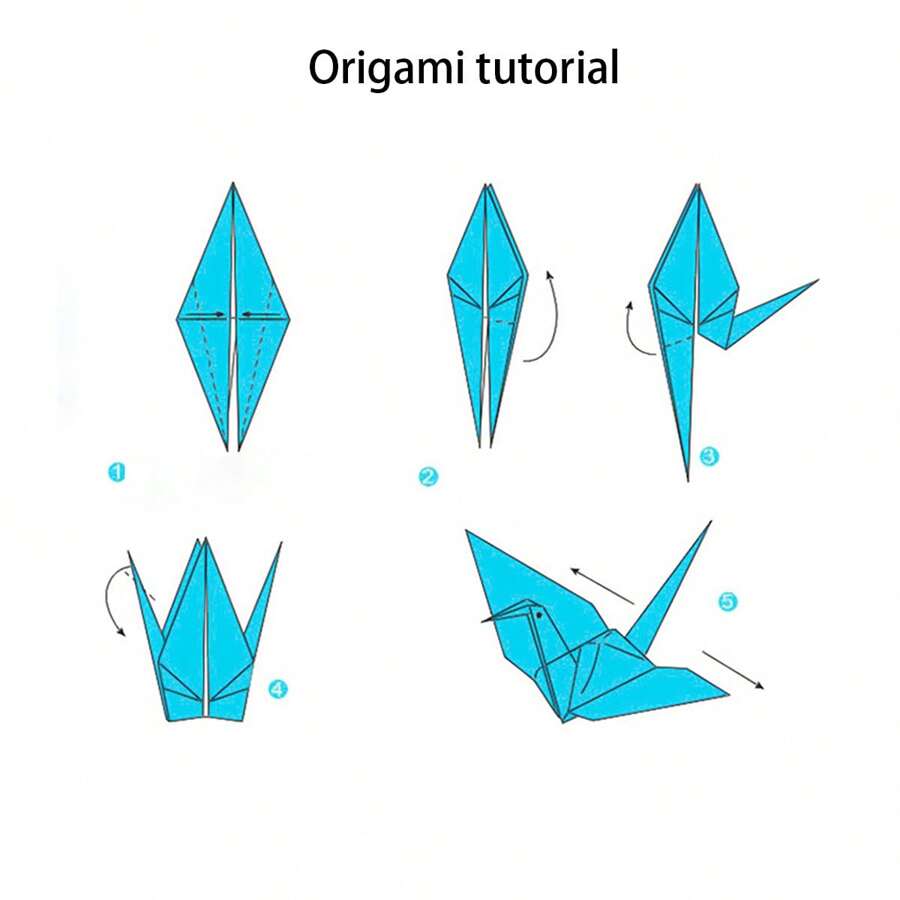 10 Pieces Of Origami Squares In Each Of The Ten Colors, Hand-made ...