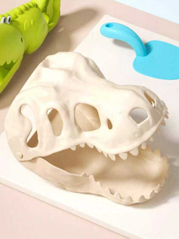 Dinosaur Head Beach Toy Set, Sand Digging Tools With 9pcs Tools Stored ...